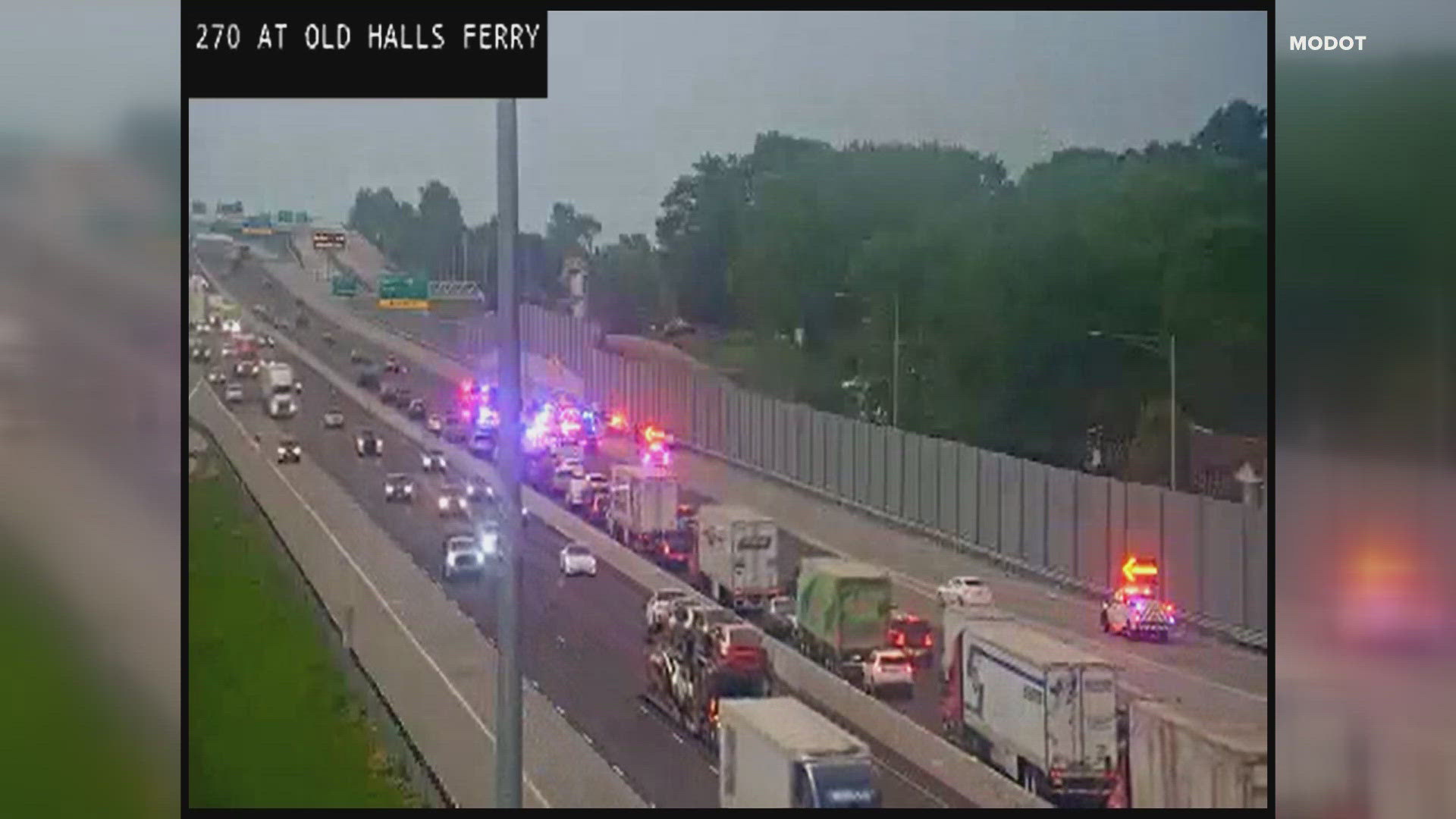 Children seriously injured in I-270 crash near Old Halls Ferry Rd ...