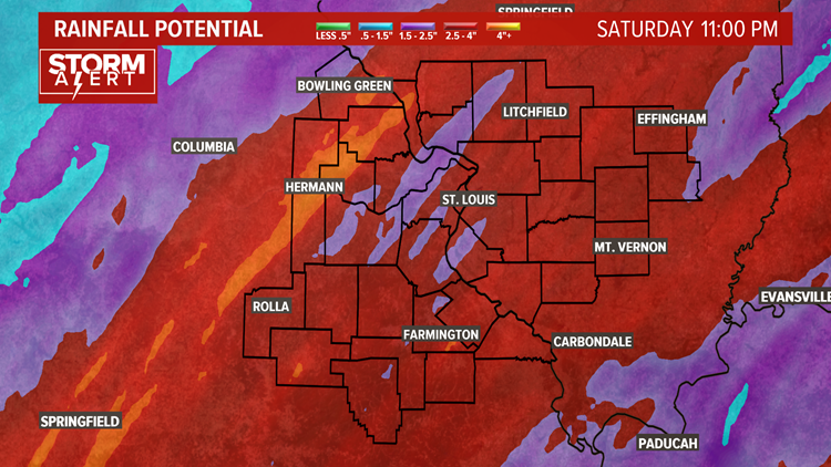 St. Louis weather | Tracking severe storms Friday night | ksdk.com