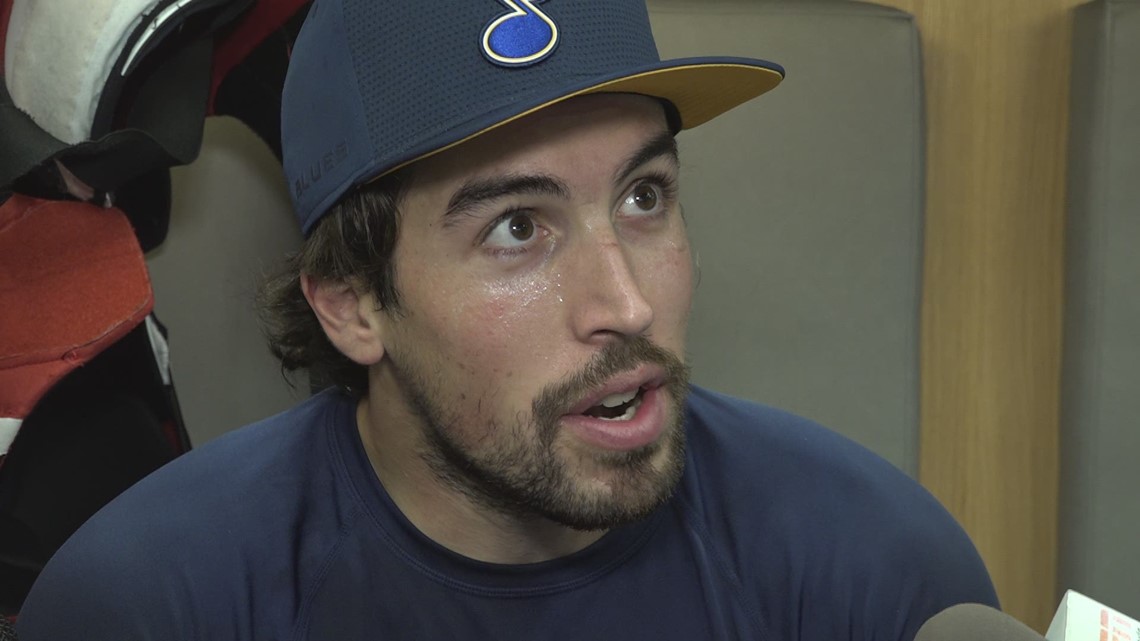 Justin Faulk talks ahead of his first game with the St. Louis Blues ...