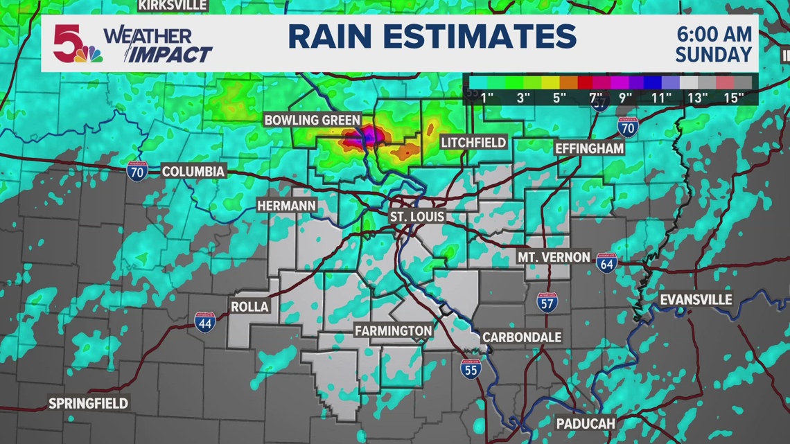 Heavy rains causing flooding in Lincoln County Sunday morning | ksdk.com