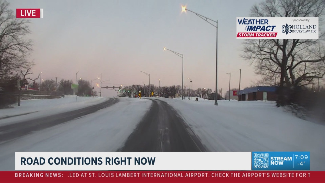 St. Louis winter storm: Road conditions, latest forecast as of 7 a.m ...
