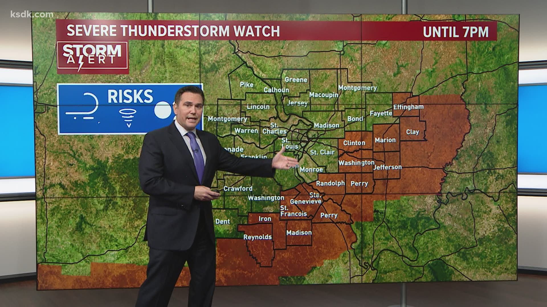 St. Louis live storm radar on June 18 | Tornadoes possible from Wednesday storms | ksdk.com