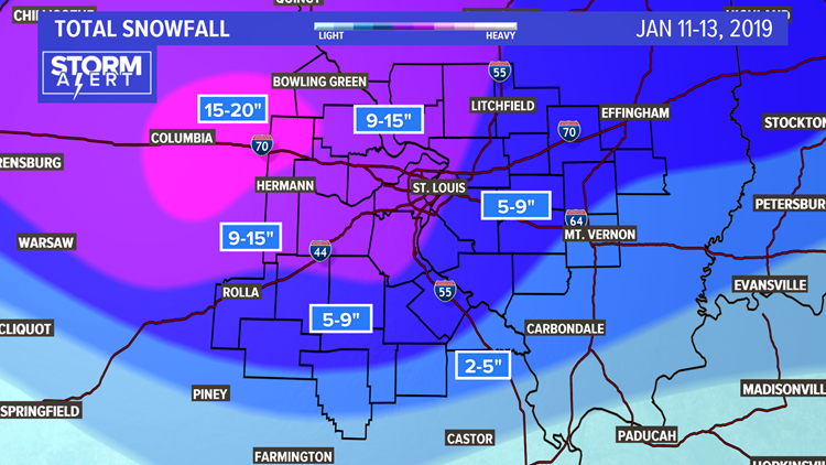STORM ALERT | Additional 1-3" of snow is possible Saturday in St. Louis and surrounding areas ...