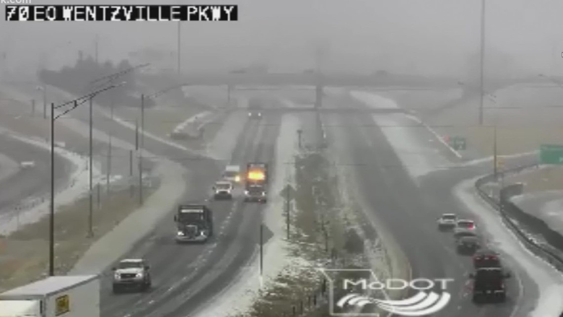 St. Louis road conditions impacted by rain, snow Thursday | ksdk.com