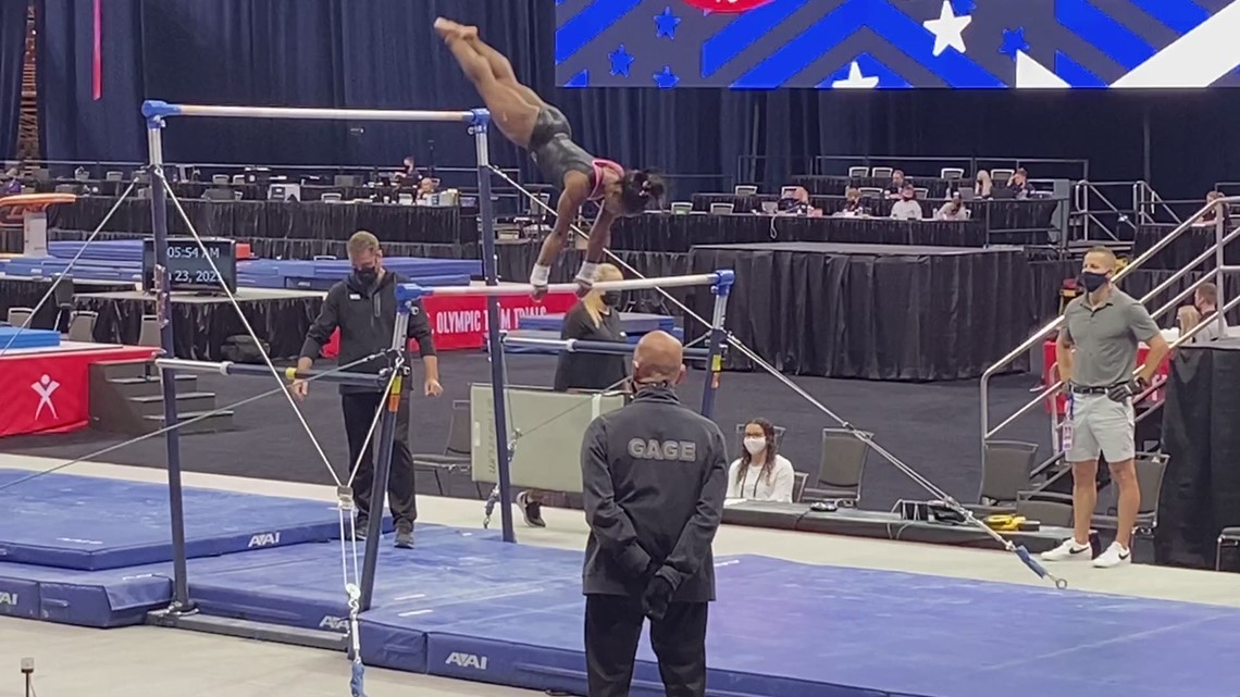 Olympic hopeful Simone Biles practices at The Dome in St. Louis | ksdk.com
