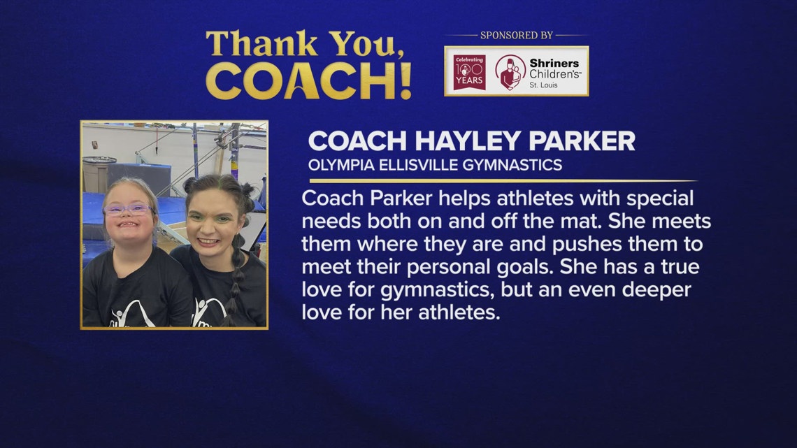 Thank you, Coach Hayley Parker! | ksdk.com