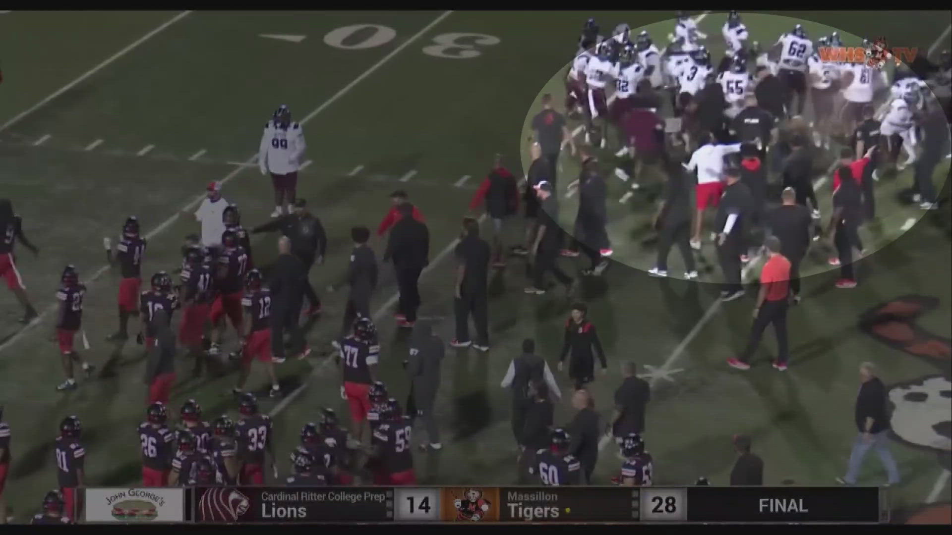 High school football team pepper sprayed by police in chaotic end to ...