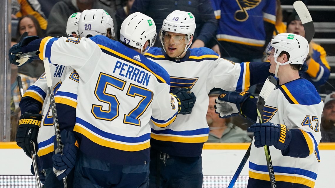 St. Louis Blues game report: 8-3 win over Nashville Predators | ksdk.com