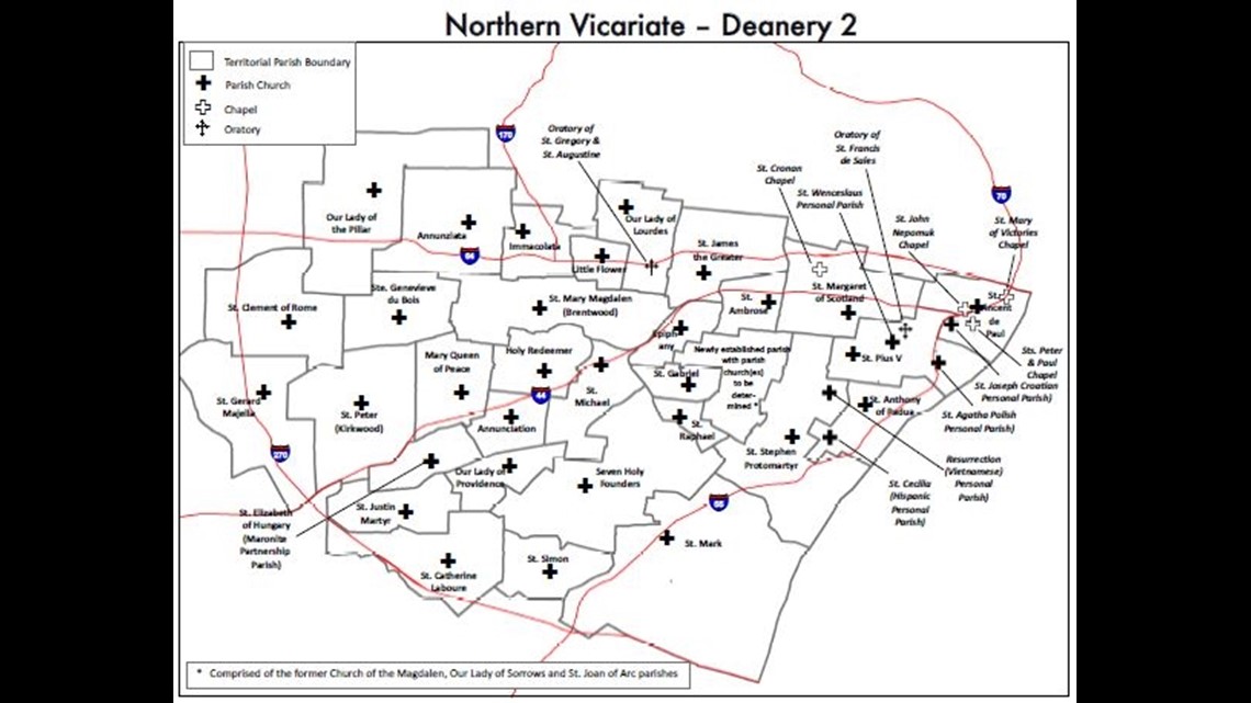 New parish structures of Archdiocese of St. Louis | ksdk.com