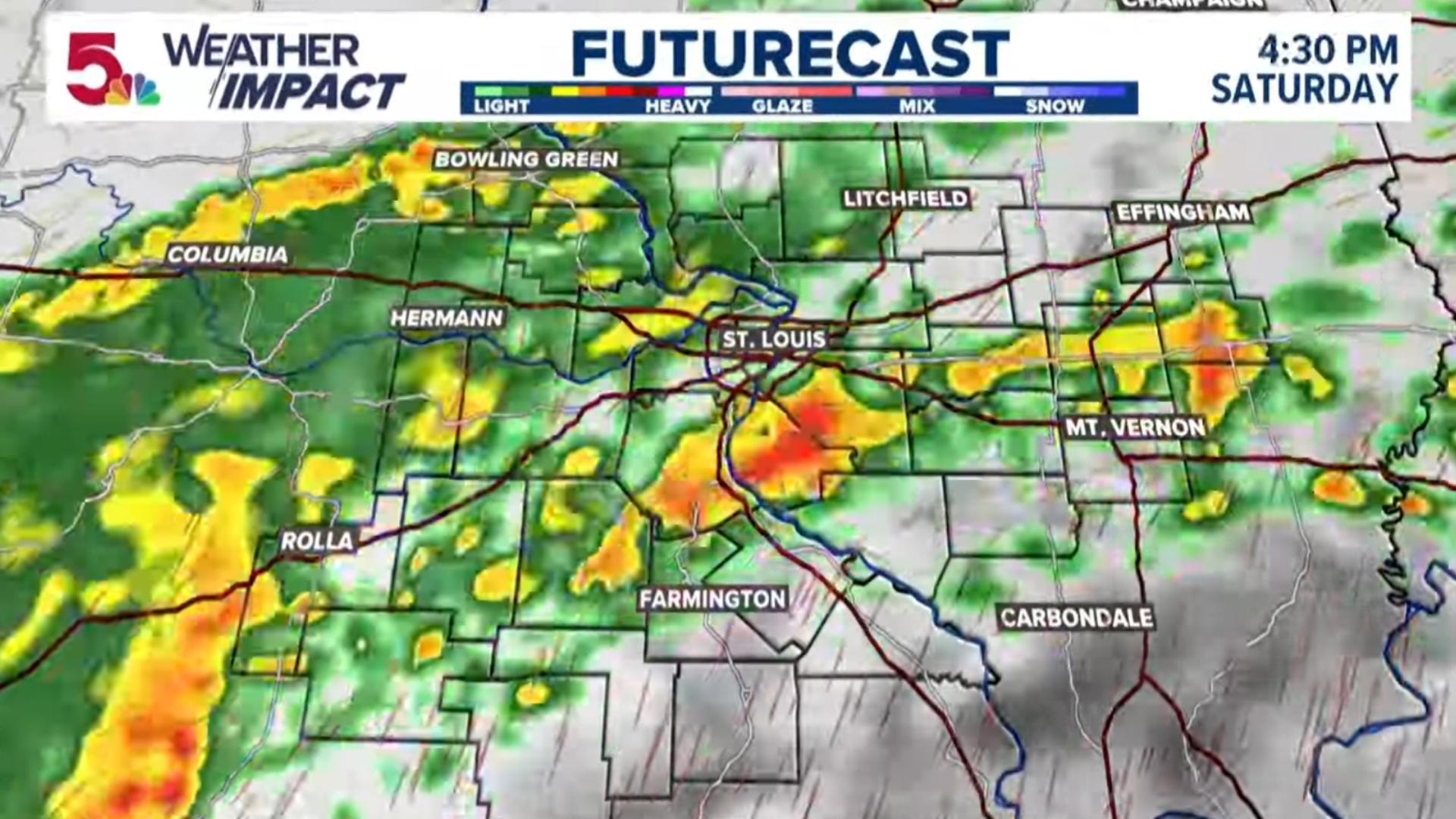 Live radar shows St. Louis storms on Saturday afternoon | ksdk.com