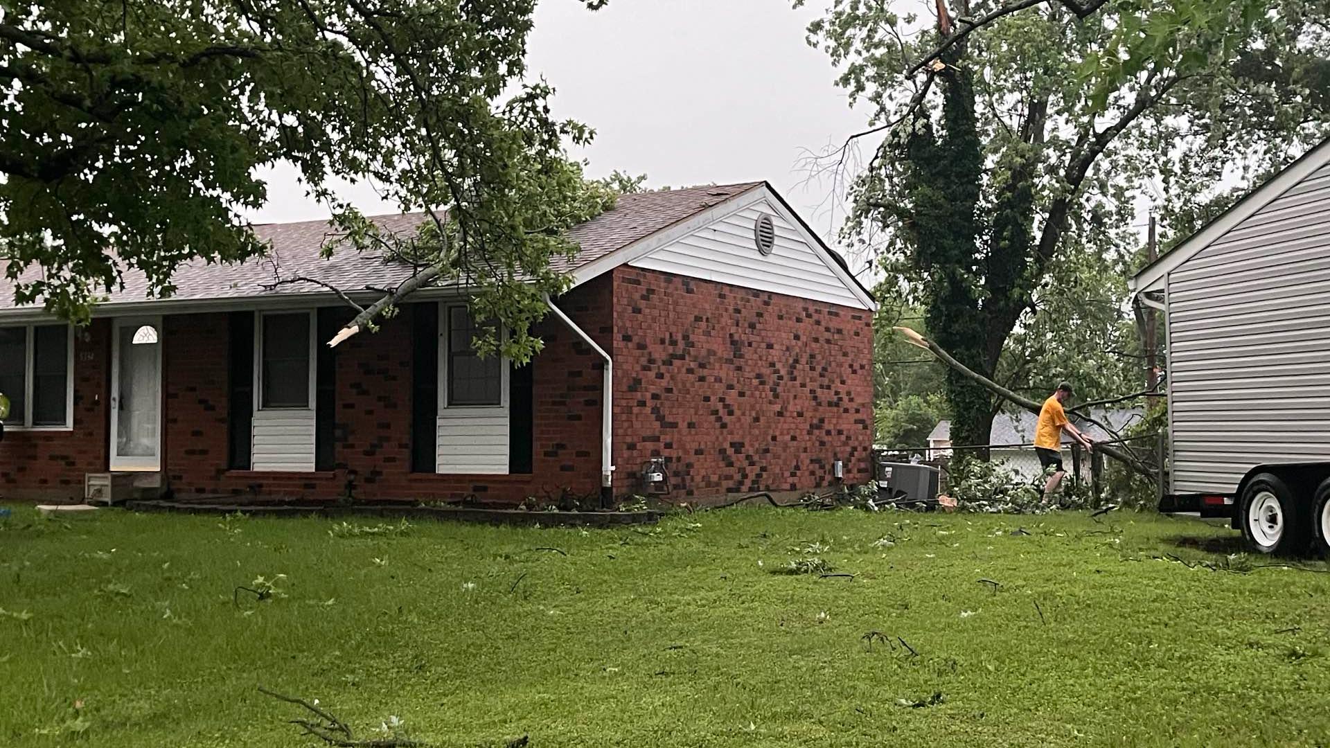 Hail, wind, flooding cause damage around St. Louis area | ksdk.com