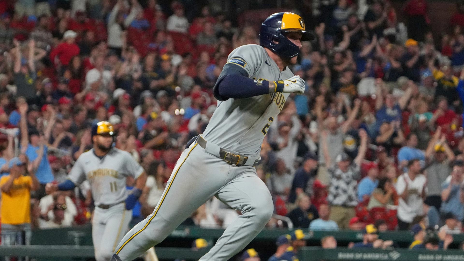 Turang has RBI single in 10th as Brewers beat Cardinals 3-2, cut magic ...