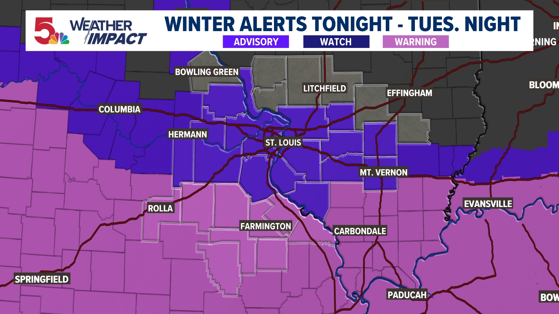 St. Louis winter storm warning: What to expect from this week's winter weather | ksdk.com