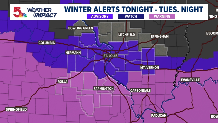 St. Louis winter storm warning: What to expect from this week's winter ...