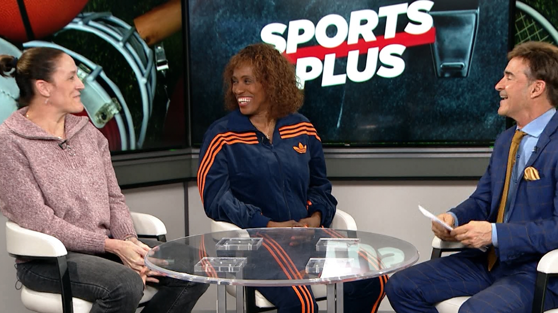 Olympian Jackie Joyner-Kersee and former WNBA player Kristin Folkl ...