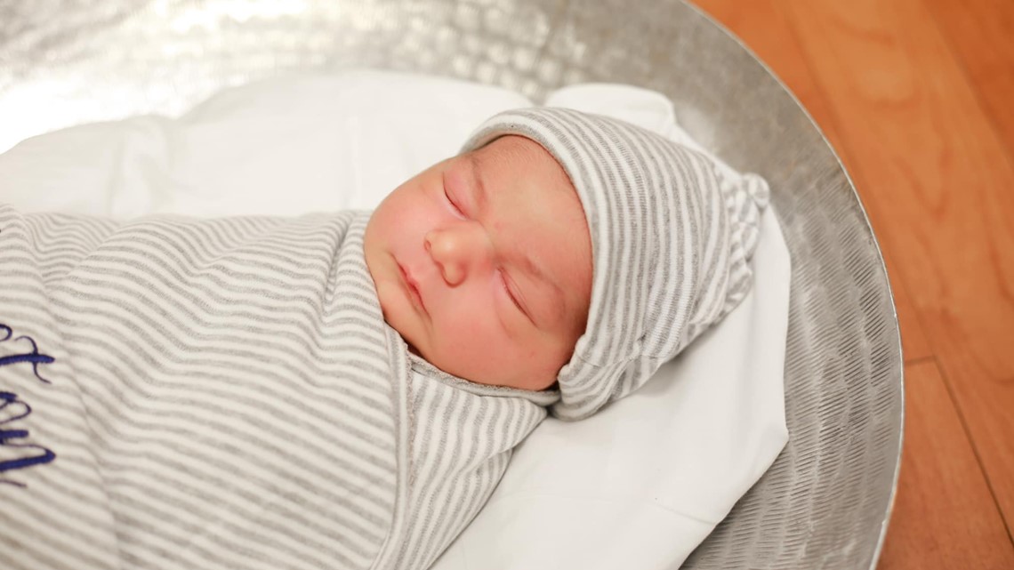 KSDK News Anchor Allie Corey's baby boy makes TV debut in St. Louis ...