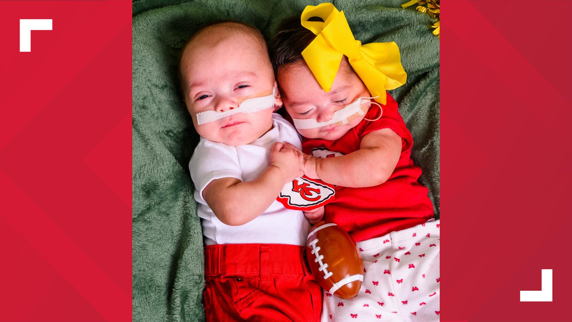 NICU babies dress up for Chiefs Super Bowl | ksdk.com