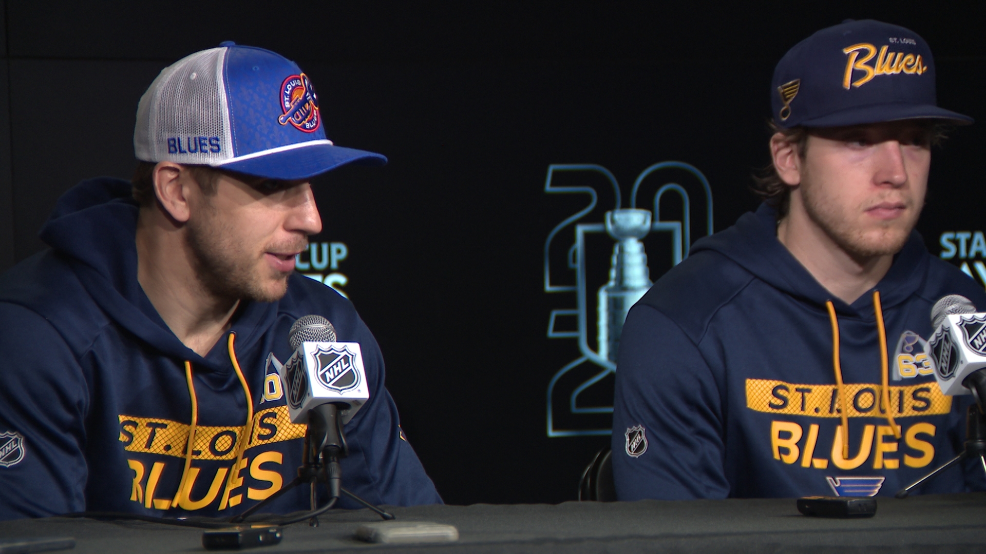 Postgame interview: St. Louis Blues Brayden Schenn and Jake Neighbours ...