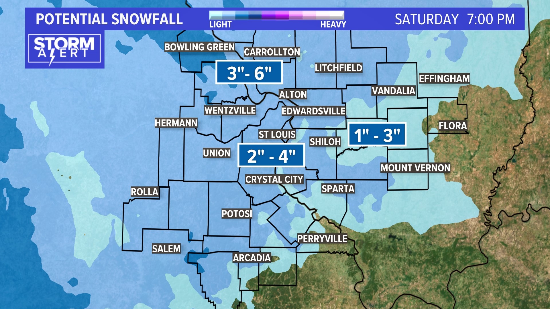 Snow coming to St. Louis area this weekend | ksdk.com