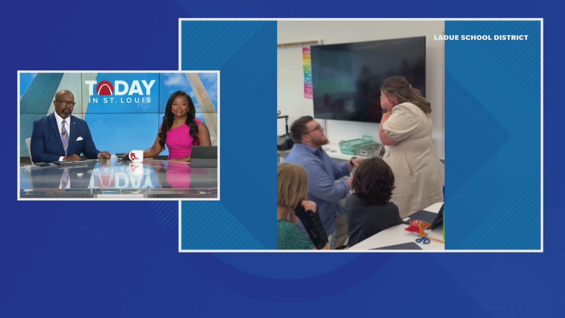 Ladue teacher surprised with marriage proposal on last day of school ...