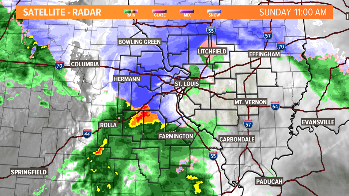 STL weather | Snow, rain sleet on March 22 | ksdk.com