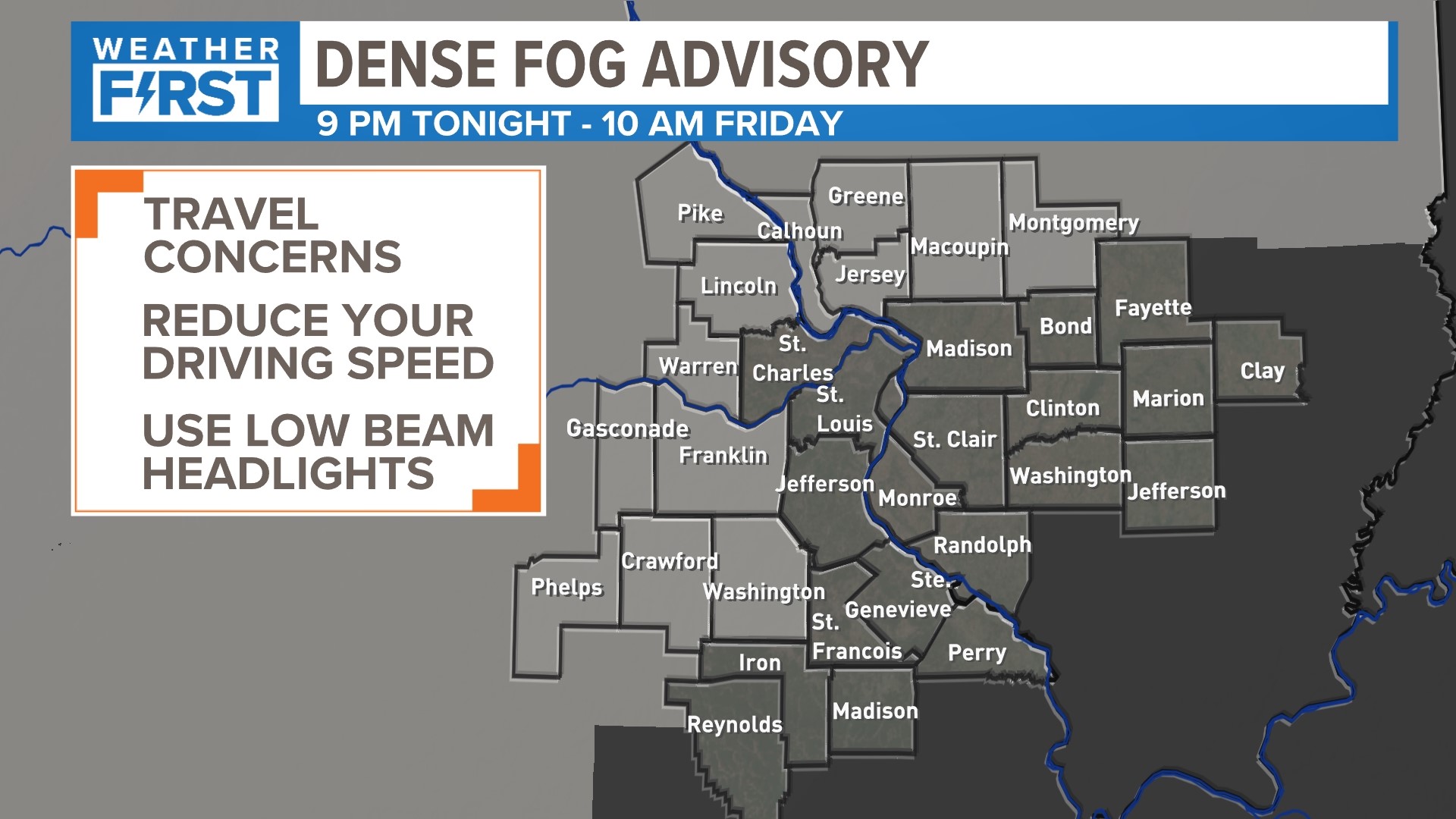 Dense fog advisory in place around St. Louis | ksdk.com
