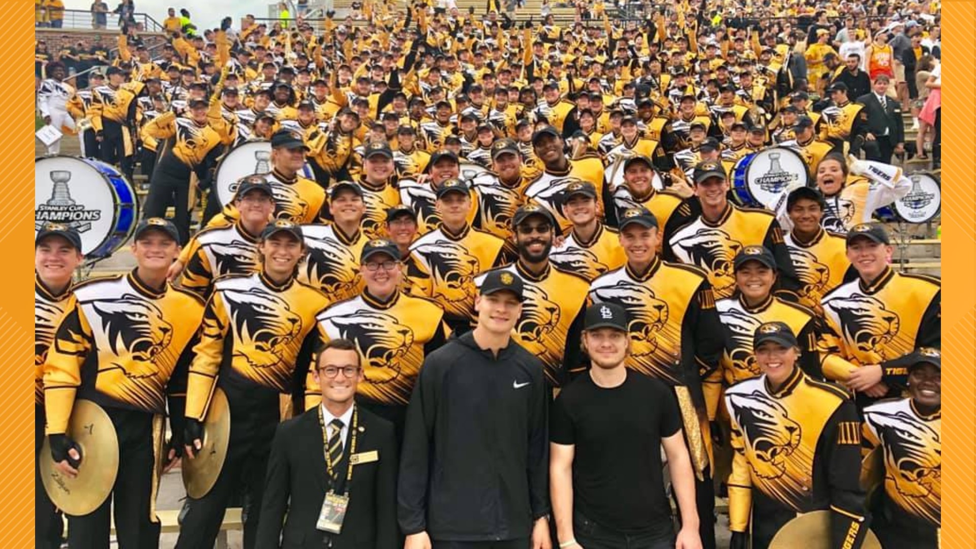 Watch: Mizzou halftime performance honors St. Louis Blues | ksdk.com