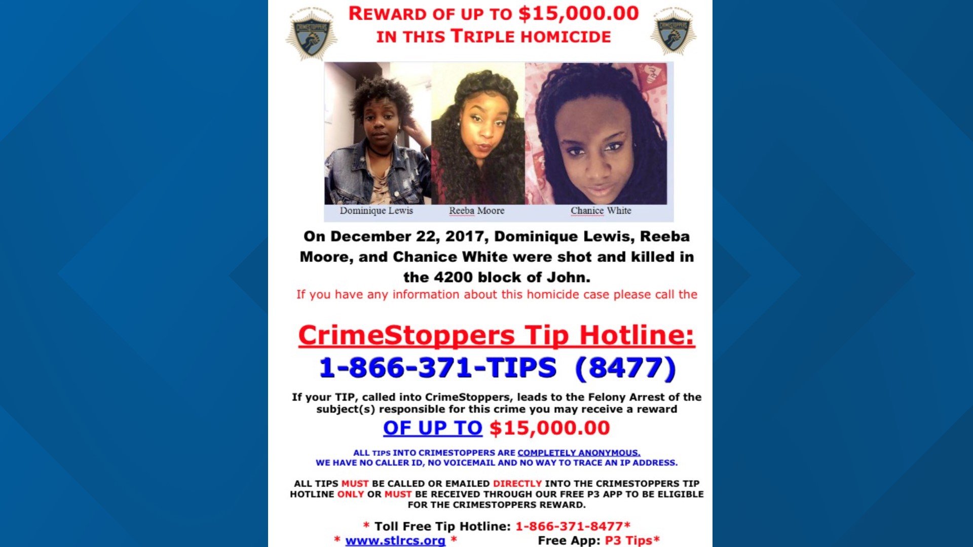 2017 Triple Murder In St Louis Remains Unsolved