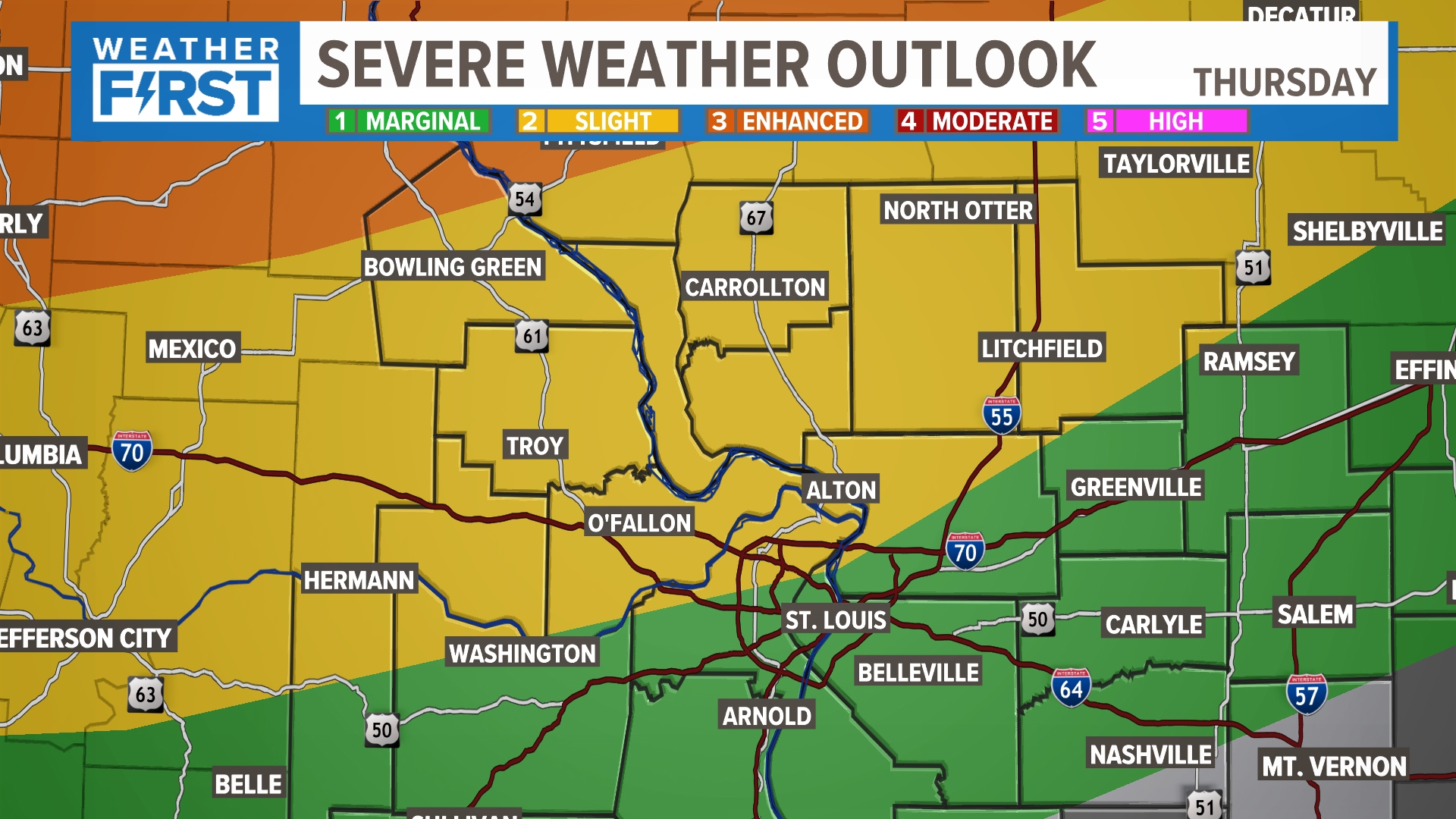 St. Louis strong storms possible Thursday night | ksdk.com