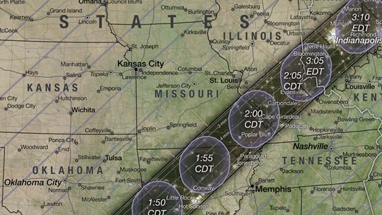 2024 solar eclipse map: Where to see totality near St. Louis | ksdk.com