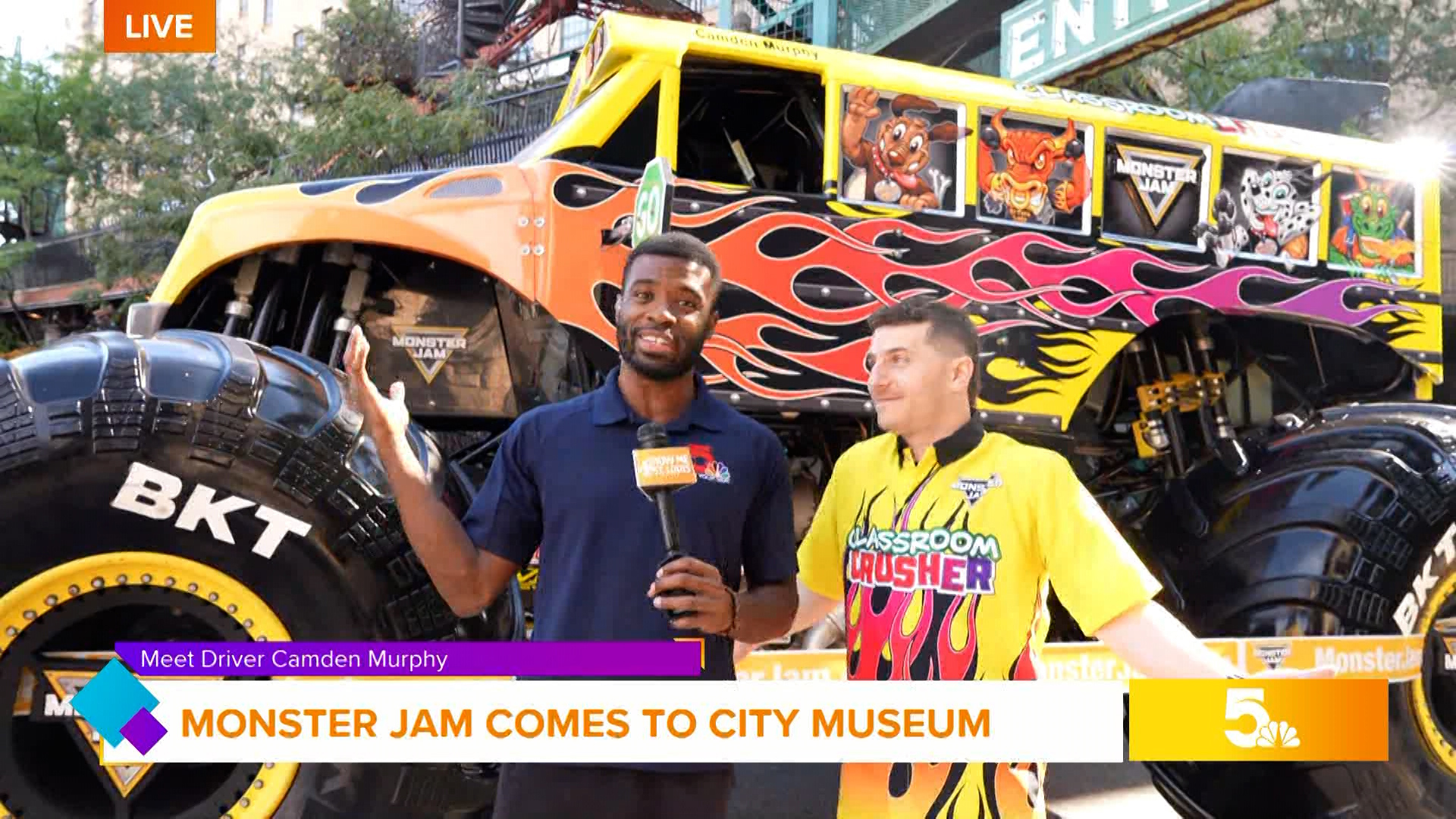 Camden Murphy unveils 'Classroom Crusher' in St. Louis ahead of Monster Jam | ksdk.com