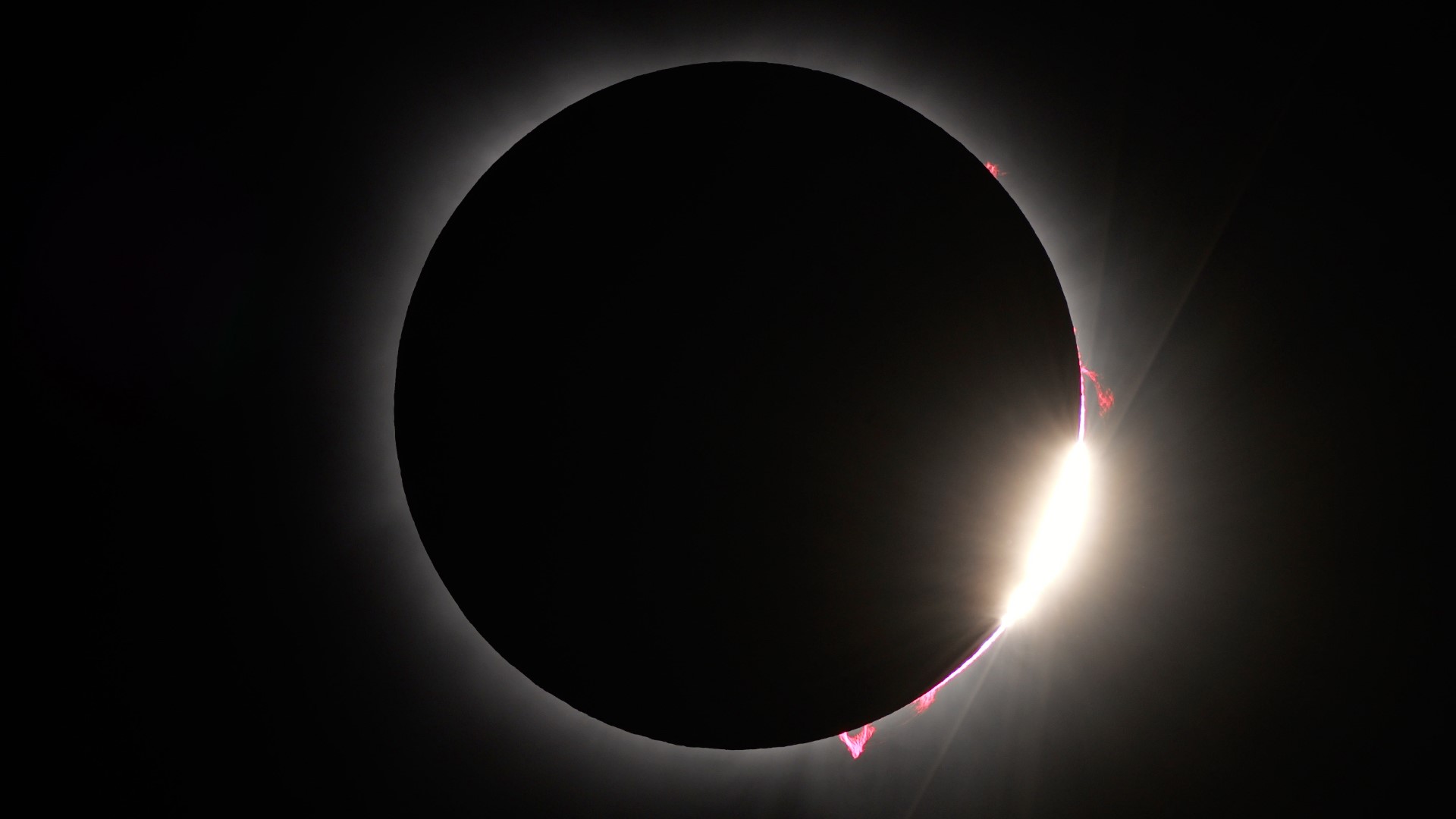 Red dots solar eclipse: Solar prominences seen during space event | ksdk.com