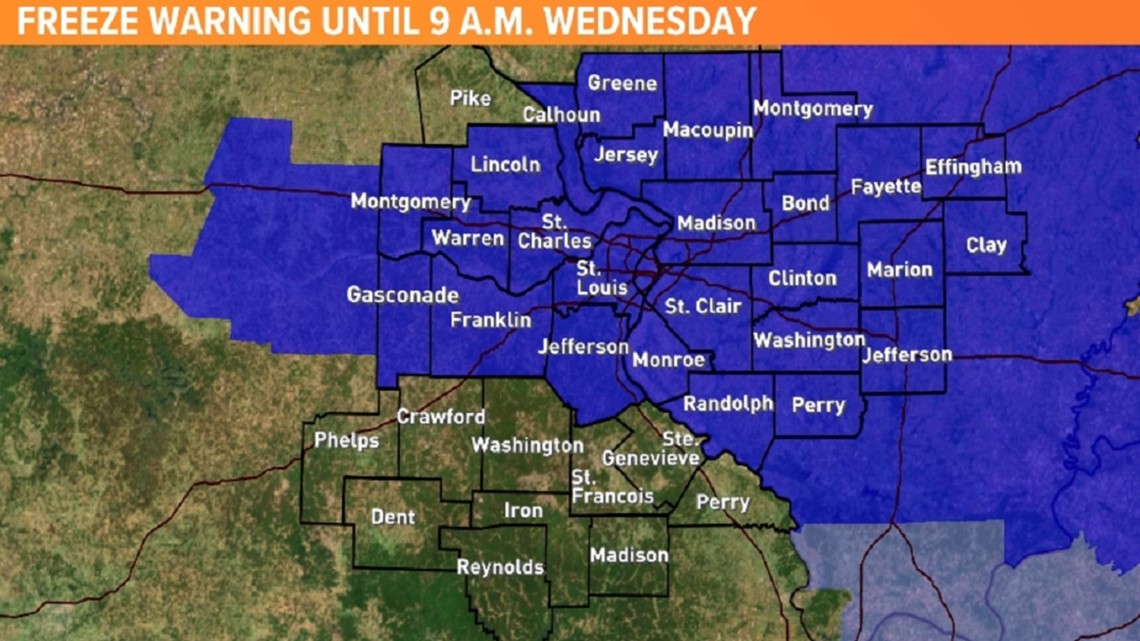 First freeze and frost for St. Louis area | ksdk.com