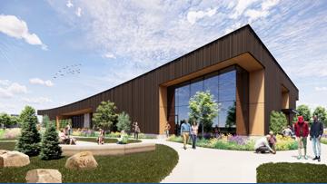 Construction on new St. Louis County Library Chesterfield Branch to ...