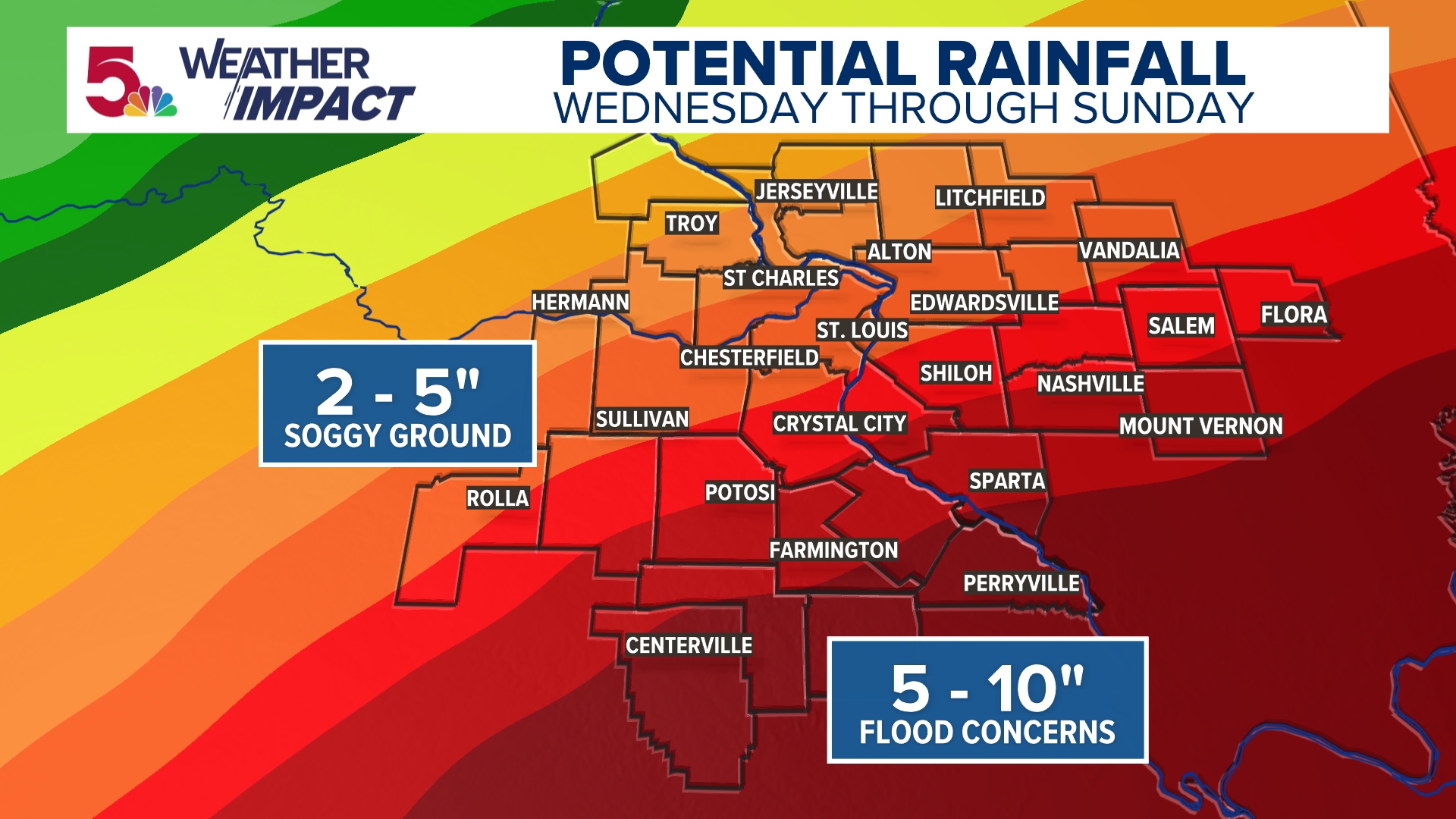 St. Louis storms Wednesday trigger heavy rains, flood risk | ksdk.com