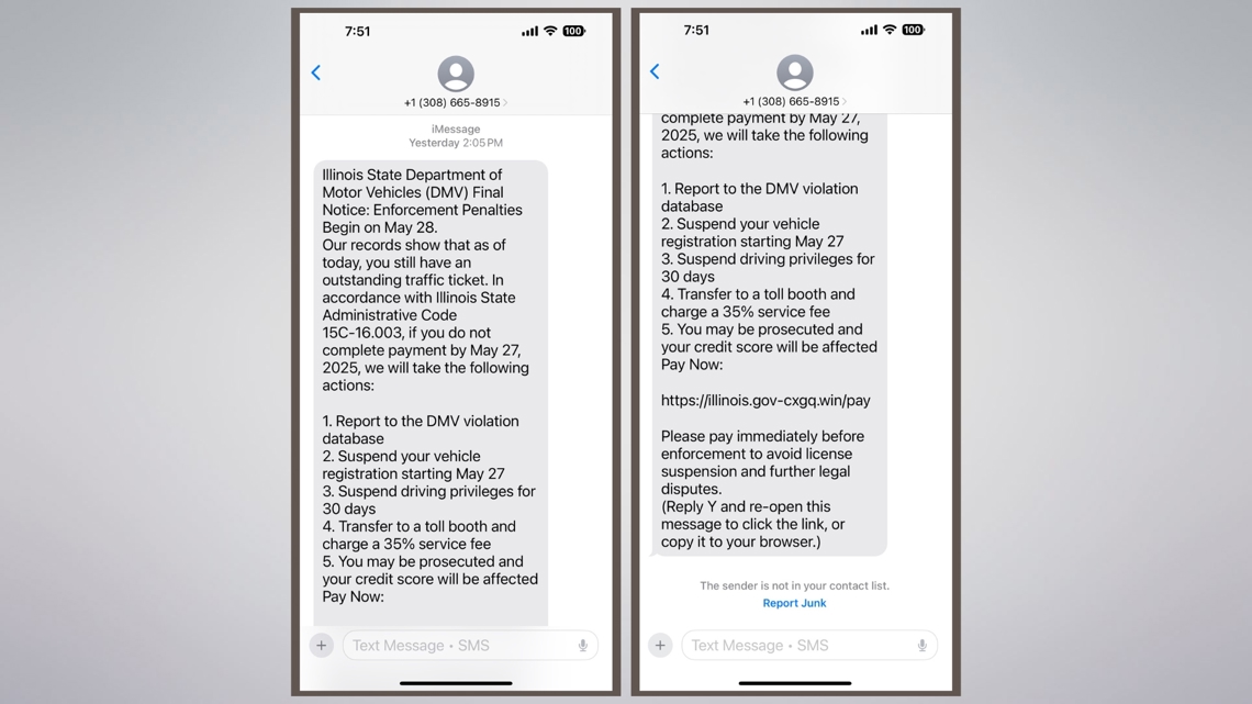 New text scam tells Illinois drivers to 'pay now or lose your license' | ksdk.com