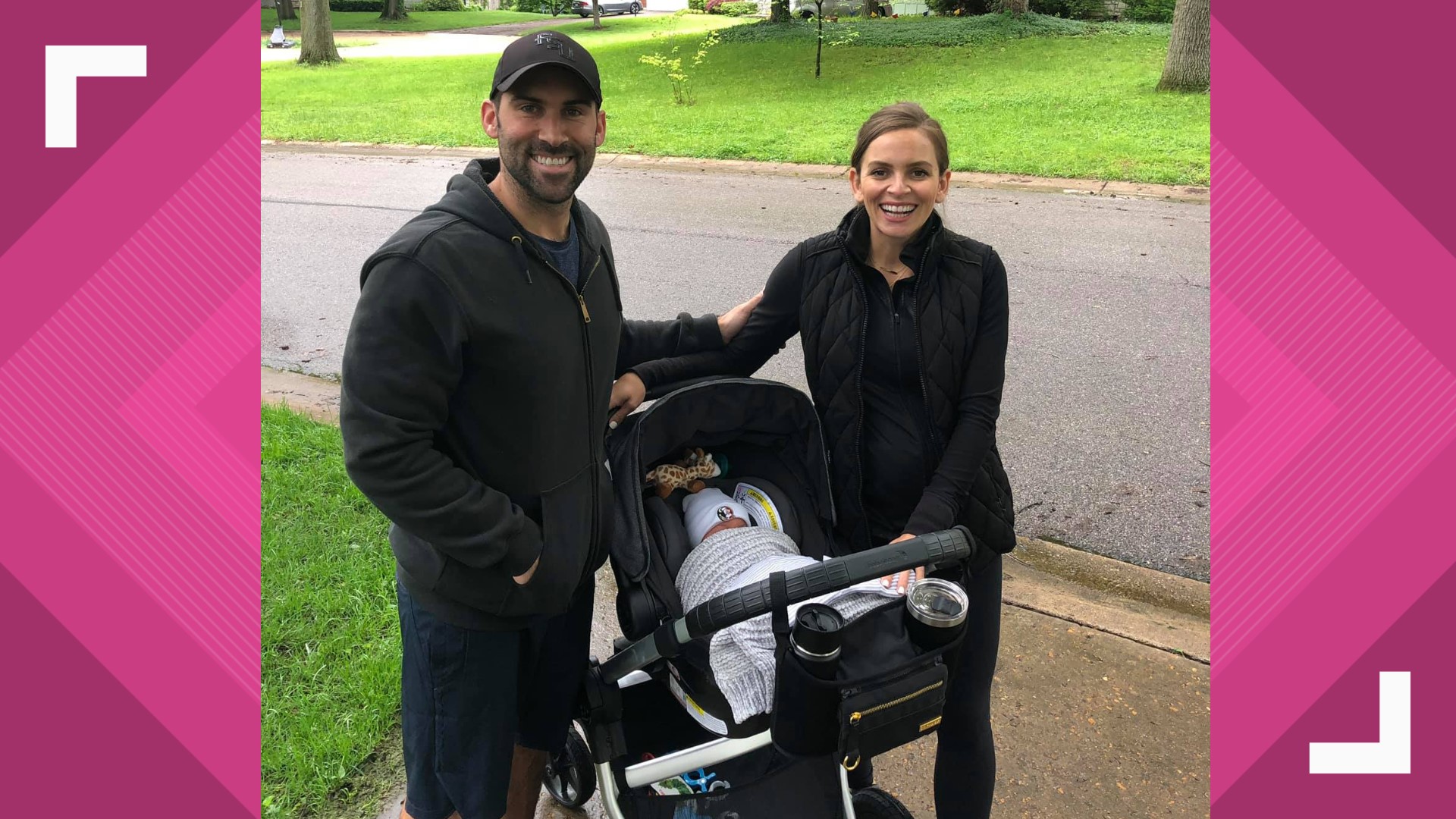 KSDK News Anchor Allie Corey's baby boy makes TV debut in St. Louis ...