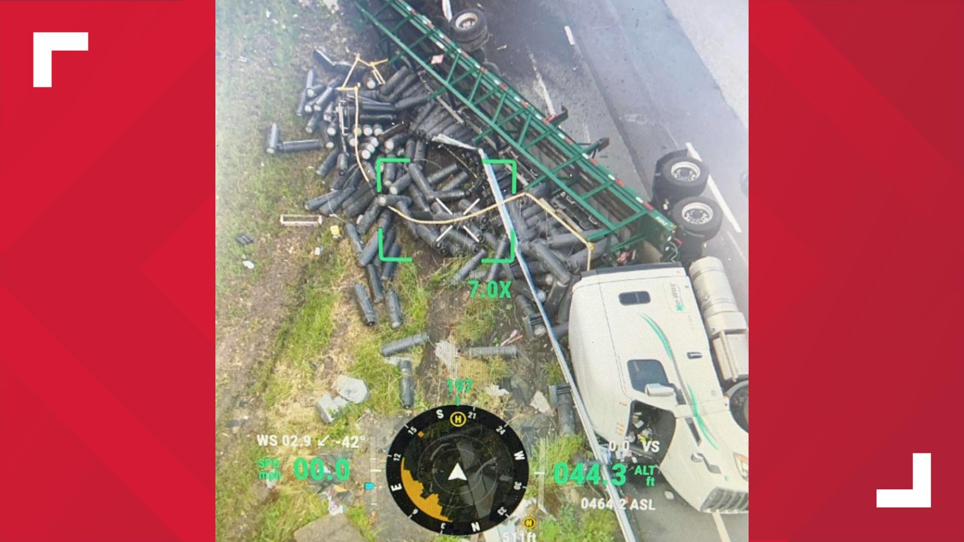 Semi crash, hazmat incident closes portion of I-57 | ksdk.com