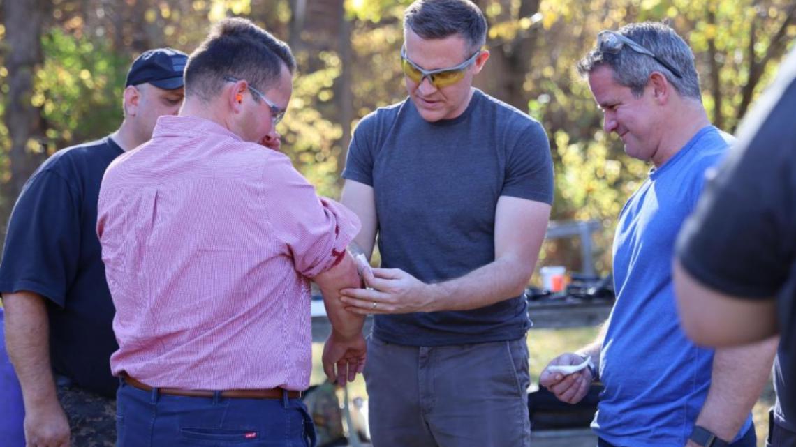 Reporter struck by shrapnel during Lucas Kunce event at gun range ...