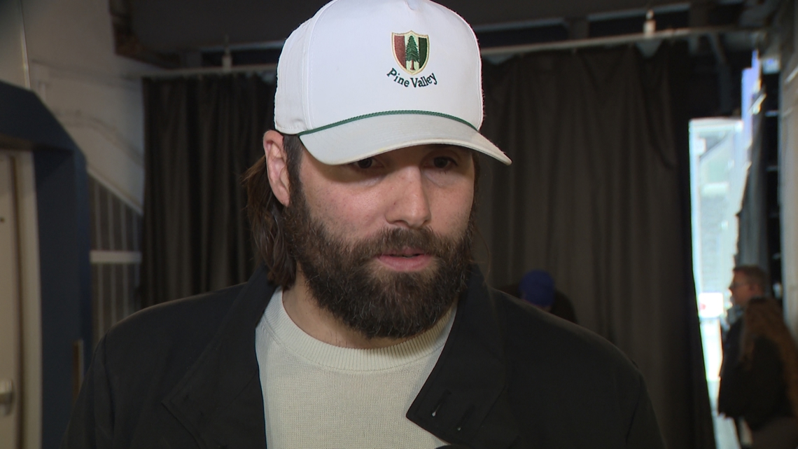 Postgame interview: Former St. Louis Blues left wing Pat Maroon (April ...