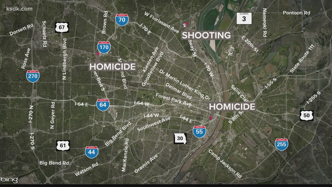 2 people killed, 1 injured in overnight shootings around St. Louis area ...