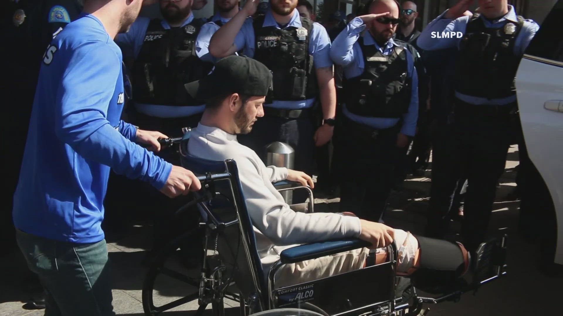 Officer Nathan Spiess leaves hospital after surviving critical injury ...
