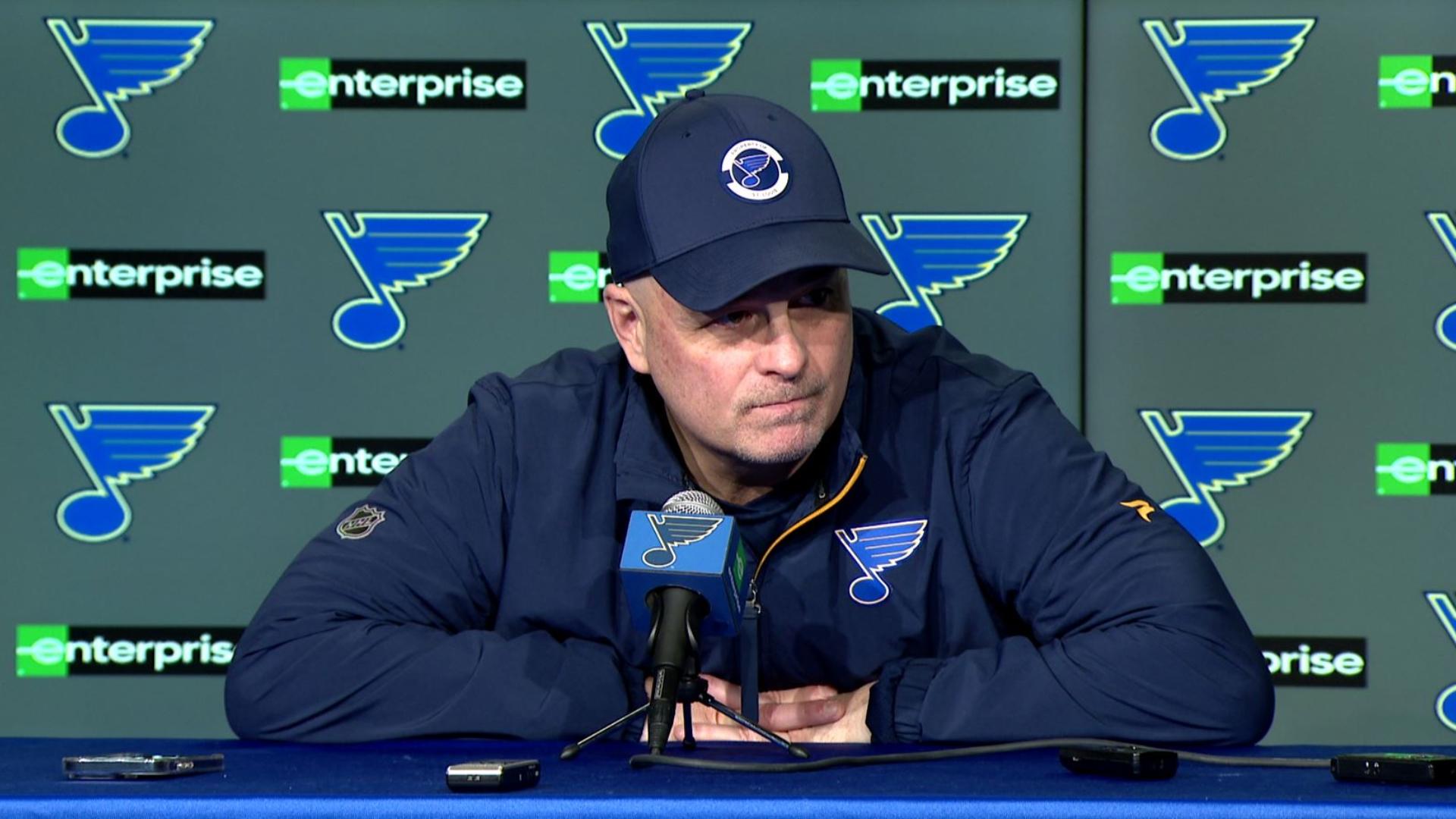 Blues beat Utah 2-1 on Kyrou's late goal to snap losing streak | ksdk.com