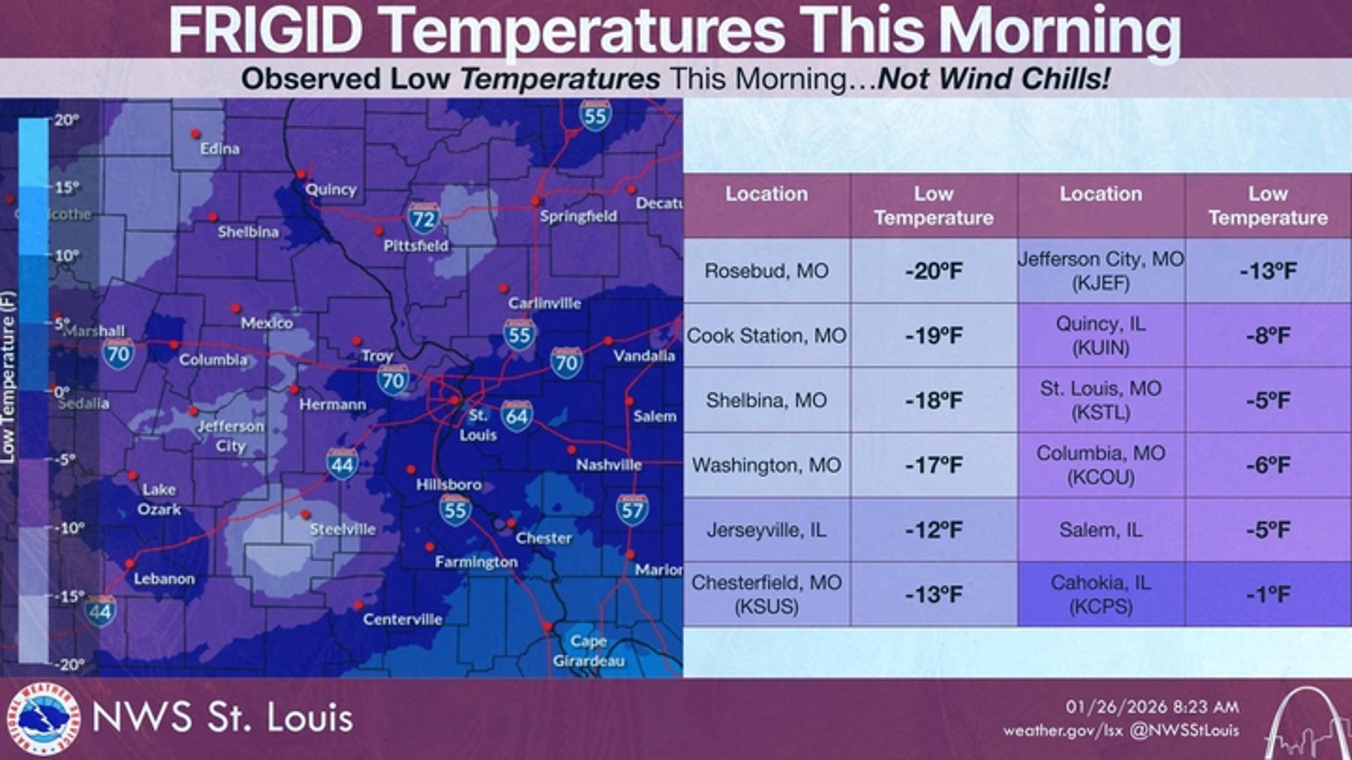These were the coldest spots in the St. Louis metro area Monday morning ...