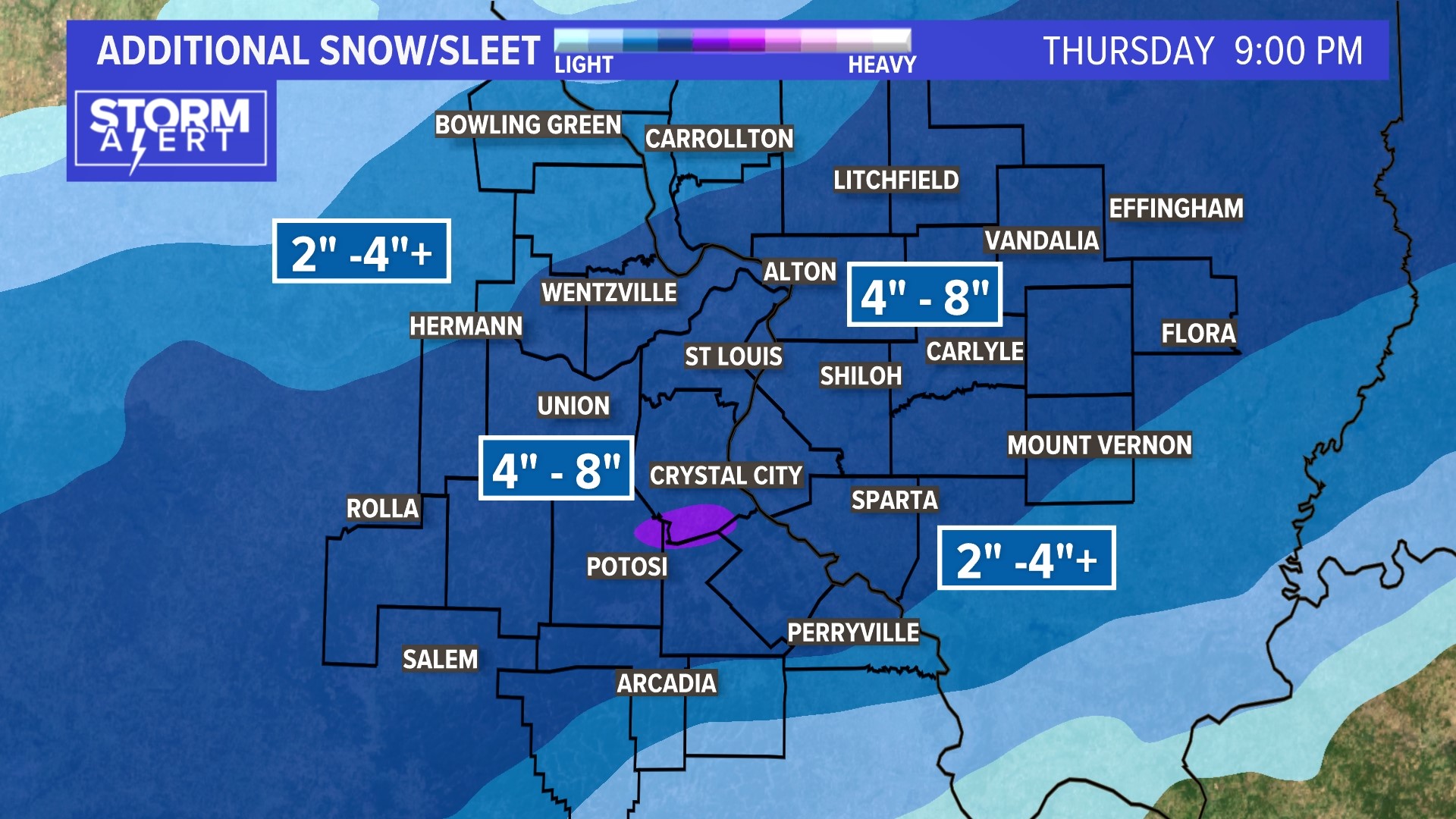 St. Louis weather: Winter storm brings snow to St. Louis area | ksdk.com