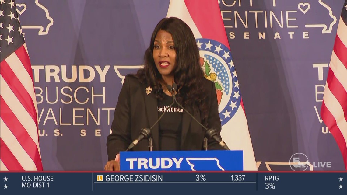 St. Louis Mayor Tishaura Jones speaks at Trudy Busch Valentine's watch ...