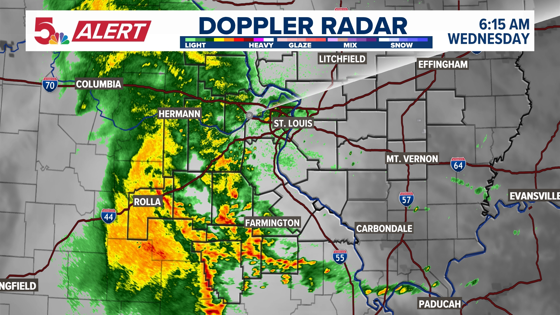 St. Louis forecast: Waves of showers, thunderstorms this week | ksdk.com