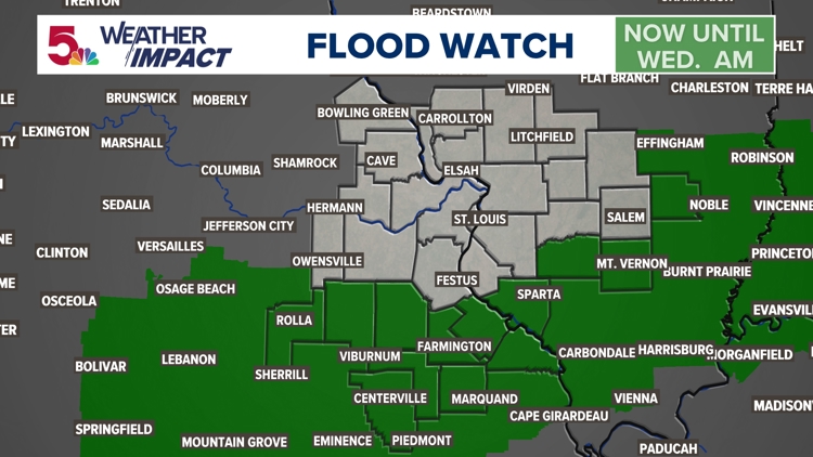 Weather Impact Alert: Heavy rain, flooding in St. Louis region | ksdk.com