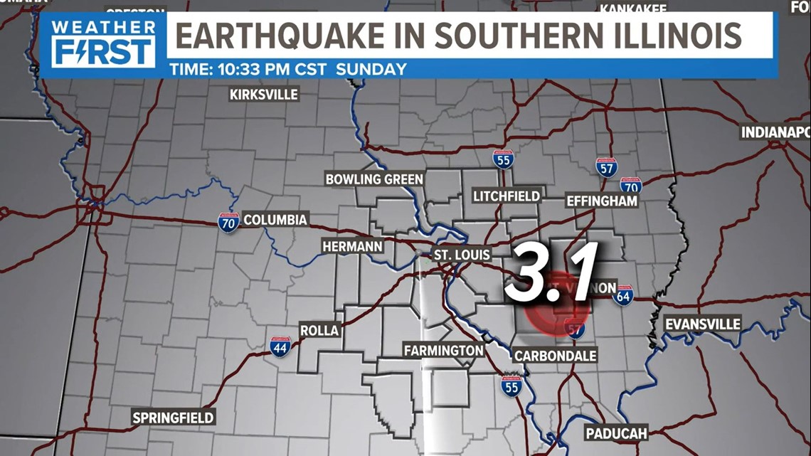 Earthquake shakes southern Mount Vernon, Illinois | ksdk.com