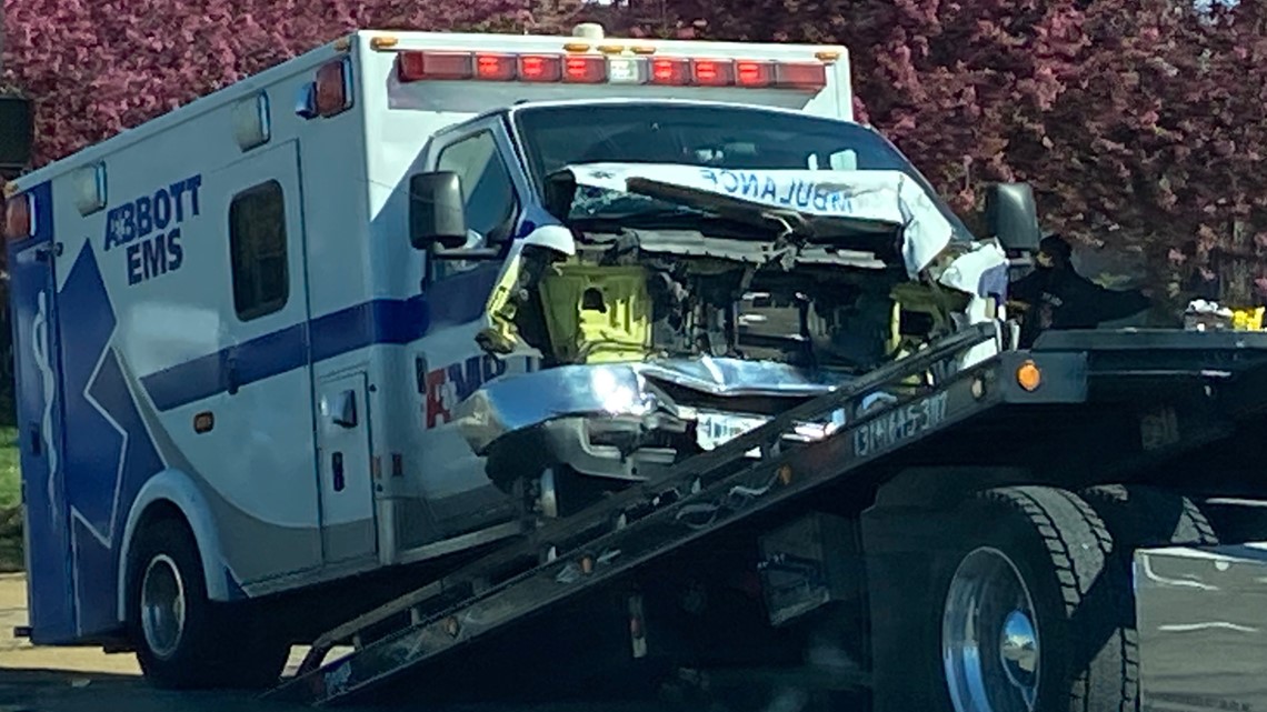 Ambulance hit while passing St. Louis City intersection | ksdk.com